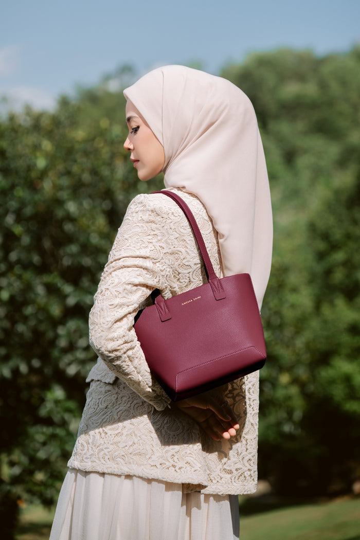 MULA MINI TOTE BAG BURGUNDY