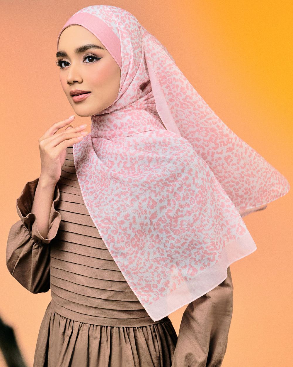 AZ NALA SHAWL DUSKY PUCE